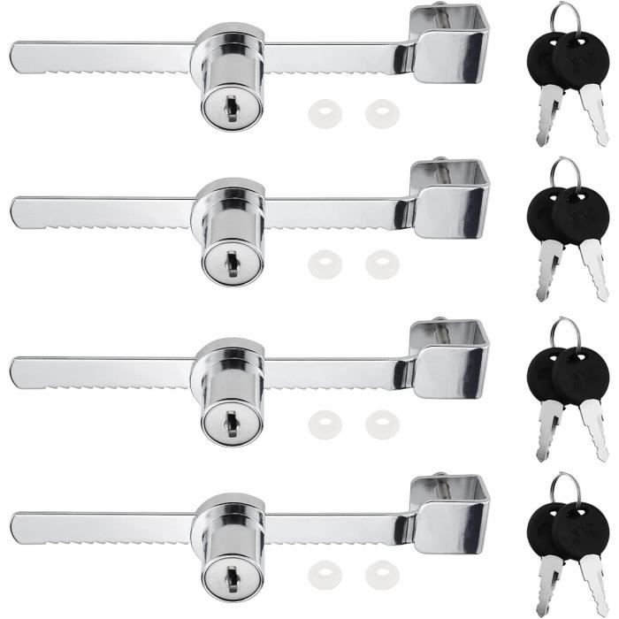 4 pièces Serrure de Terrarium,Terrarium Vitrine Coulissante en Verre Serrure de Porte,Reptile ...