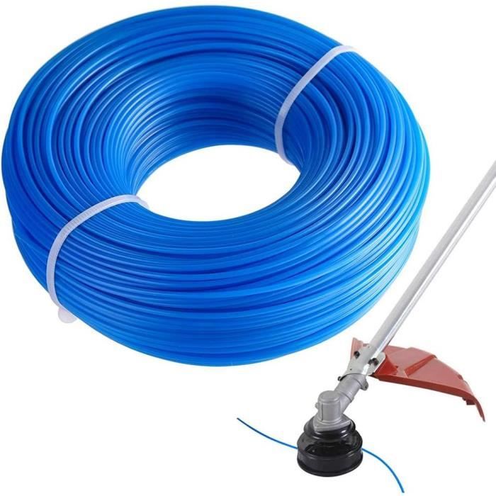 Ligne de Coupe-Bordure de 1,6 mm Nylon,Cordon Fil Rond Carrée dans l'outil de Débroussailleuse ...