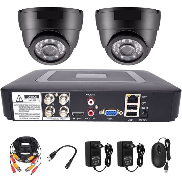 Système de caméra de sécurité extérieur 4CH DVR CCTV vidéosurveillance ...