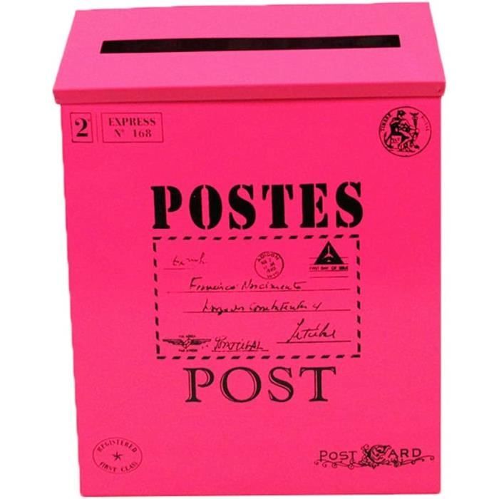 Boîte Aux Lettres Rétro, Boîte Aux Lettres en Fer à Suspen e Au Mur ...