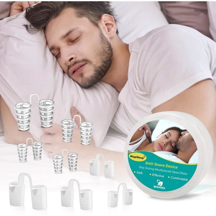 Pince à Nez Anti Ronflement 8Pcs - Ecarteur Nasal Dilatateur Nasal ...
