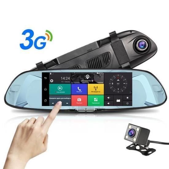 7 pouces caméra écran tactile voiture DVR Dash Android5.0 Bluetooth fonction caméras ...