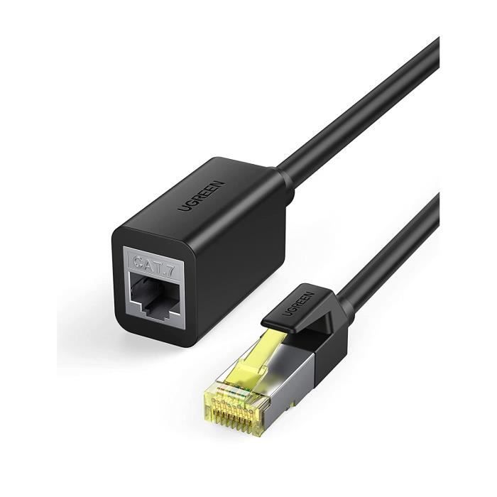 Cat 7 Rallonge Ethernet RJ45 Réseau Câble Extension Mâle à Femelle ...