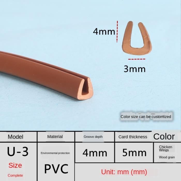 3m - U3 Brown - Profil De Finition Pour Meuble, Chant En U, Pvc Souple - Cdiscount Bricolage