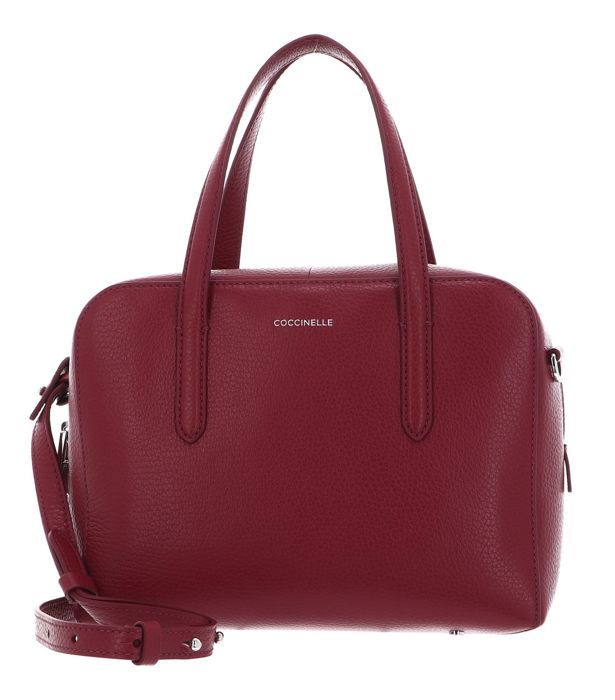 COCCINELLE Sac à main rouge vin en cuir pour femme - Swap Handbag ...