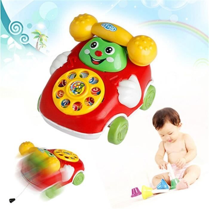 Poupon HVAIA Baby Kids Educational Developmental Cartoon Smile Face Toy Phone Car baby toys Funny Parent child interactive game toys Cdiscount Jeux Jouets