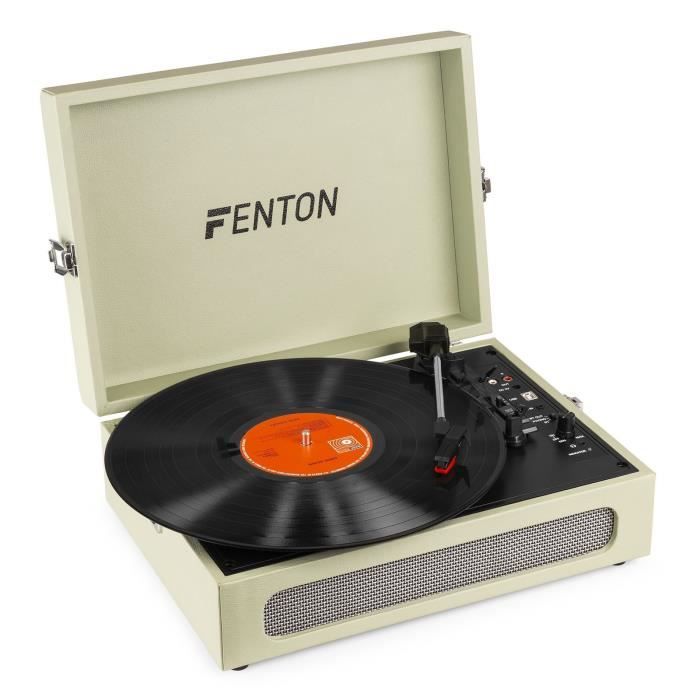 Platine Vinyle - FENTON - RP118C - Bluetooth 5.0 - Haut-parleurs ...