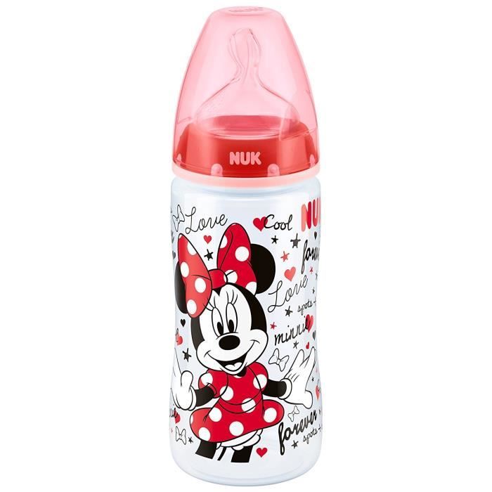 Nuk First Choice Plus Minnie 300ml Bottle Red S2 Silcone teat (Designs ...