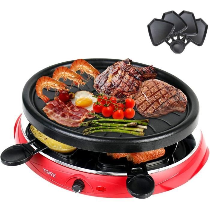 Raclette 4 Personnes - Appareil a Raclette pour 2 Personnes Électrique ...