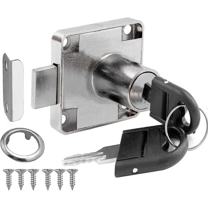 Serrure à came avec clé identique, verrou de sécurité d'armoire pour ...