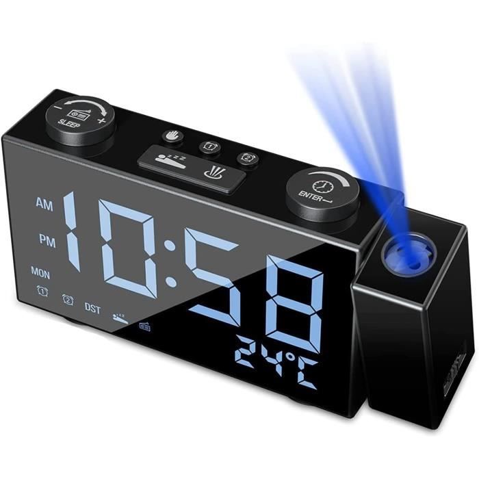 Réveil À Projection Réveil Numérique Avec 3 Niveaux De Luminosité De L ...