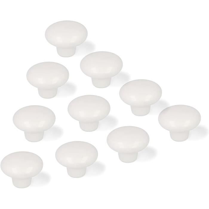 Lot De 10 Poignées De Bouton De Meuble, Pour Armoires, Tiroirs ...