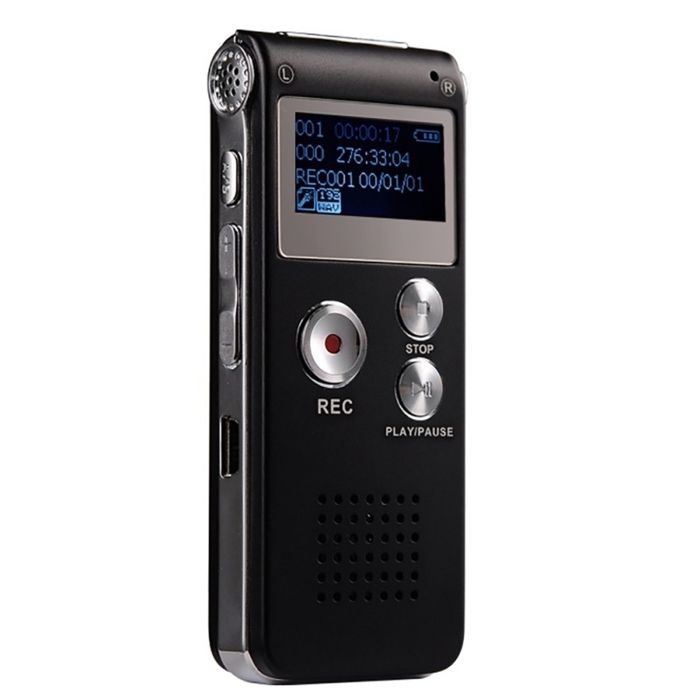Dictaphone Professionnel USB 8GB Avec Enregistreur Vocal, Lecteur MP3 ...