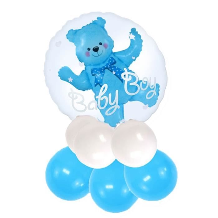 9pcs balloon A -Ballons en Latex bleu pour garçon, ensemble avec ...