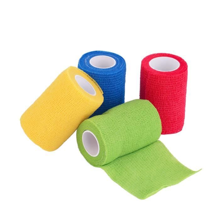 6 rouleaux cheval bleu - 2.5cmx4.5m - Bandage élastique auto adhésif ...