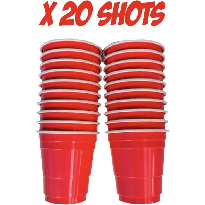Pack De X20 Original Red Shot Cups Officiels | Shots Américains 4Cl ...