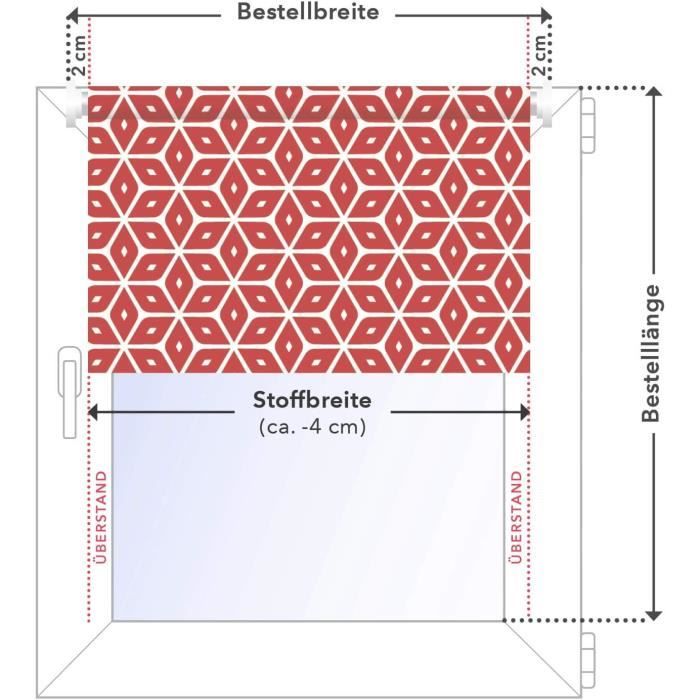 Klemmfix Store Enrouleur Occultant Avec Motif Sweet Dreams Gris Rose ...