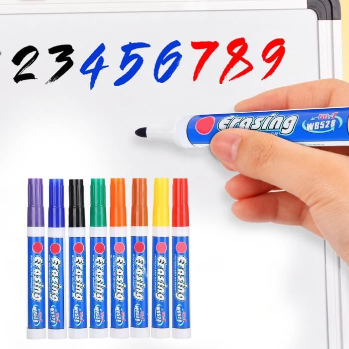 Stylo pour tableau blanc effaçable, pratique pour écrire des marqueurs ...