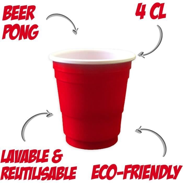 Pack De X20 Original Red Shot Cups Officiels | Shots Américains 4Cl ...