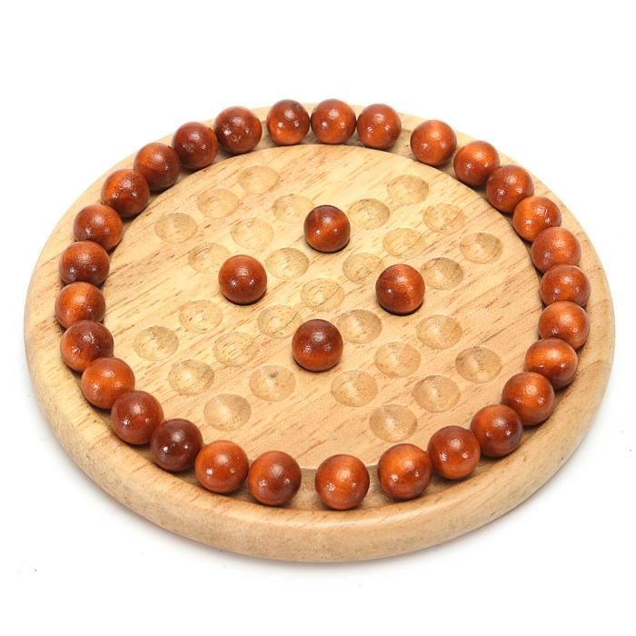 Jeu de Solitaire en Bois TEMPSA - Enfant - Classique - Jouet Éducatif ...