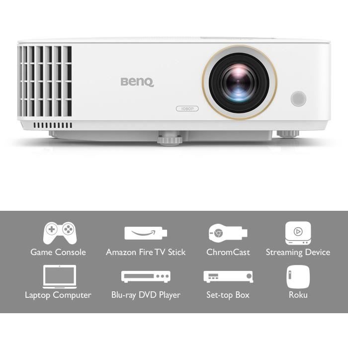 Vidéoprojecteur BENQ TH585 DLP Full HD 3500 lumens ANSI HDMI USB Haut ...