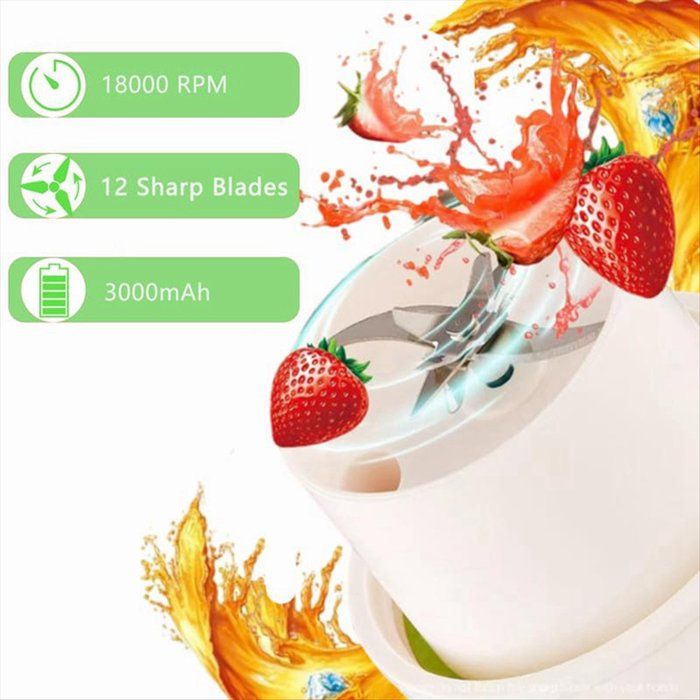 Mixeur Portable Rechargeable par USB, Idéal pour la Préparation de Jus ...