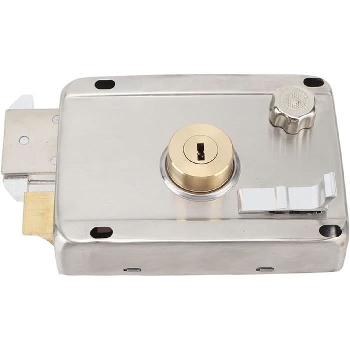 Serrure Antivol Mécanique avec Poignée Antirouille Serrure de Porte ...