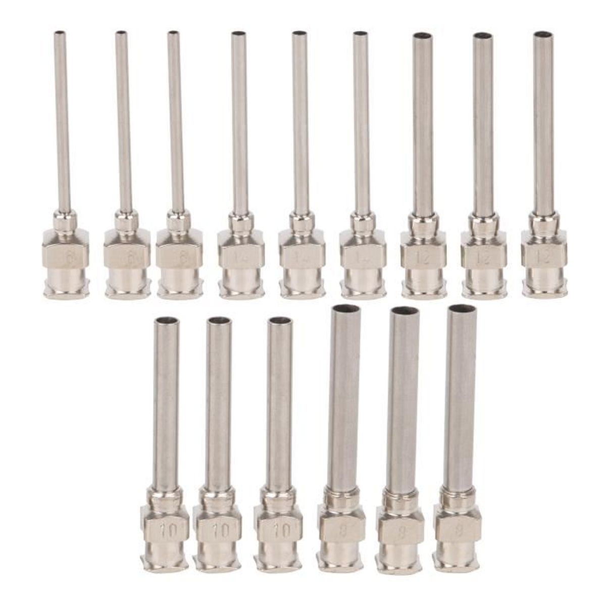 15 pièces en métal industriel embout émoussé 8/10/12/14/16G 1.46 pouces ...