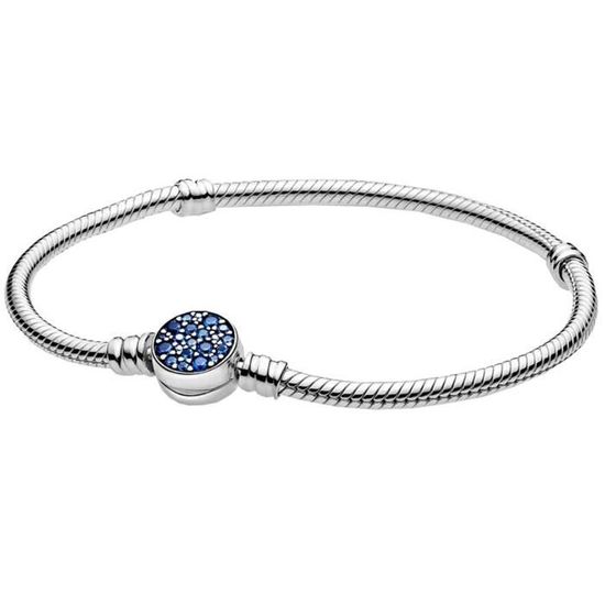 Pandora Dames argent sterling Cœur Cristal bracelet - 599288C01-23 ...