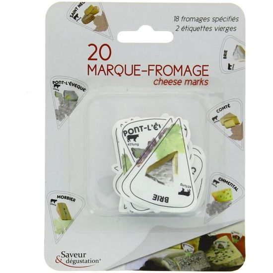 Lot 20 Marqueurs Marque Fromage Design Grand Chef - Cdiscount Maison
