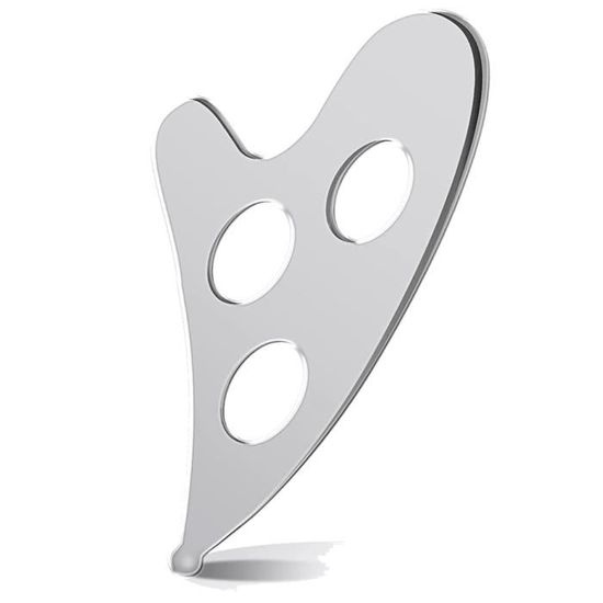 3-Hole Stainless Steel Gua Sha IASTM Metal Scraping Tool, for Face ...