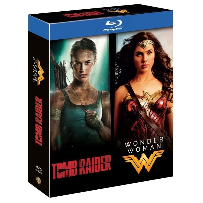 Coffret Blu-Ray Héroïnes 2 films : Tomb Raider & Wonder Woman ...