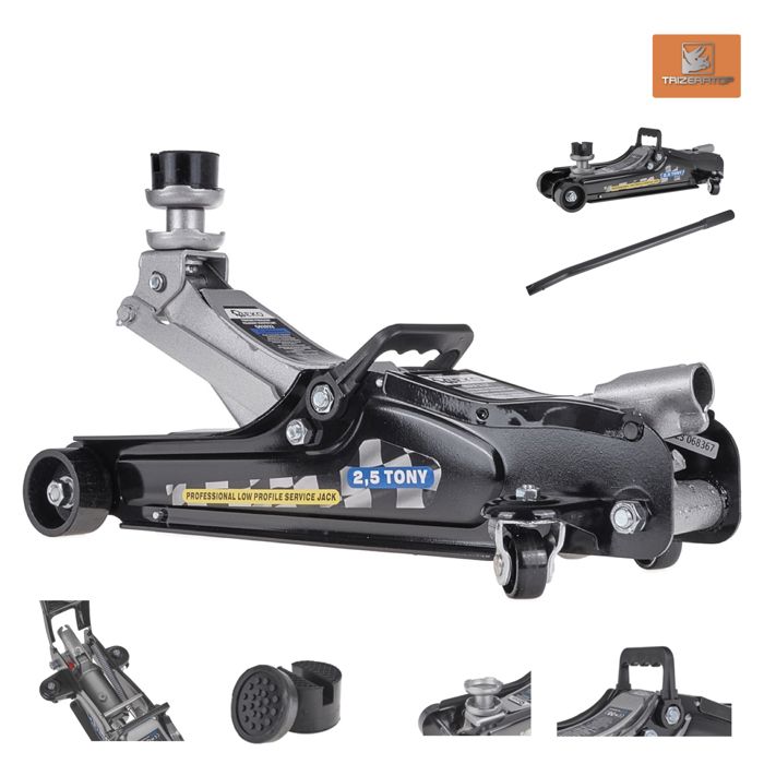 Cric de manœuvre hydraulique 2,5t, 80 à 360 mm, acier Cric de voiture ...