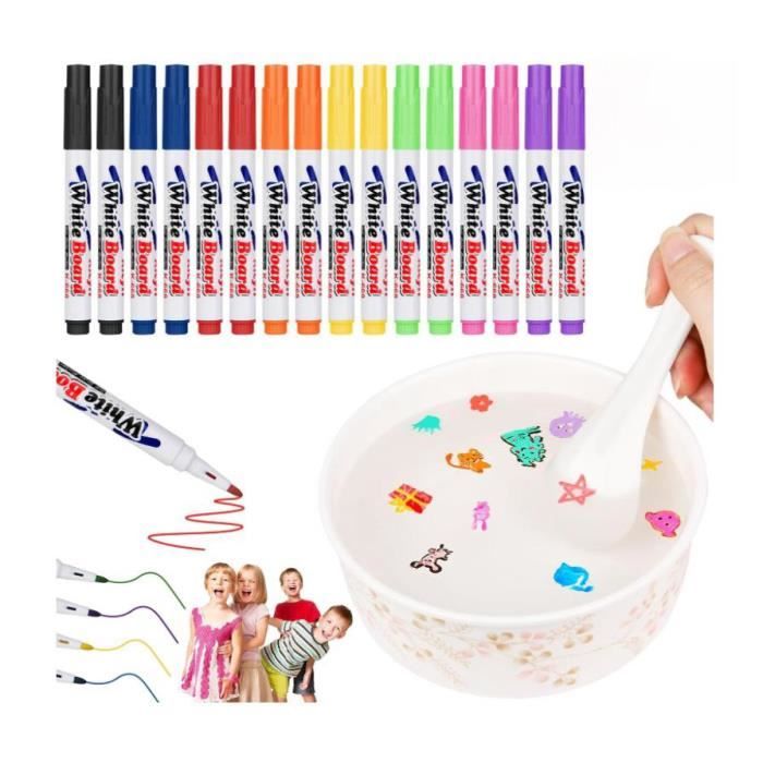 Stylo Magique Enfant 8 couleurs（16pcs）, Stylo Magique de Peinture à L ...