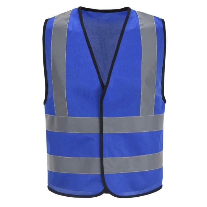 Gilet De Signalisation Gilet De Sécurité Bleu Haute Visibilité[u1285 ...