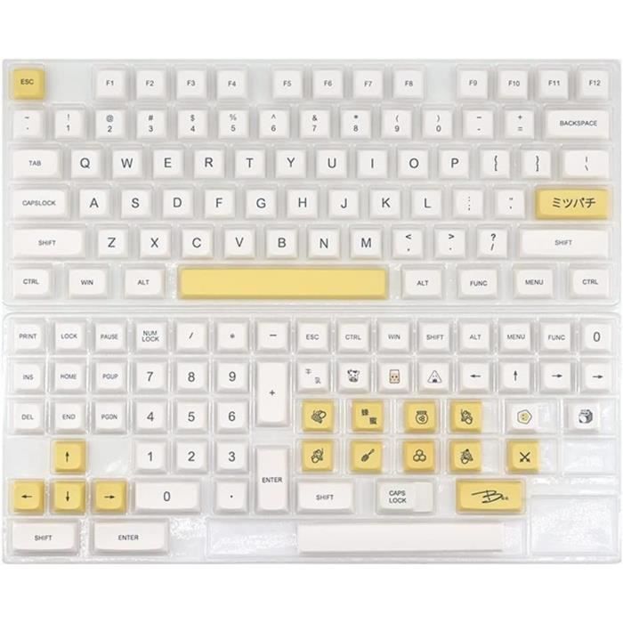 Keycaps Profil XDA Japonais PBT Mécanique Clavier Key Cap Lait Vert ...