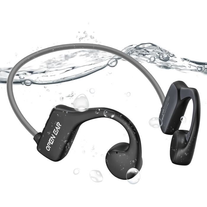 Casque Conduction Osseuse Écouteur Étanche Natation Os Casque Bluetooth ...