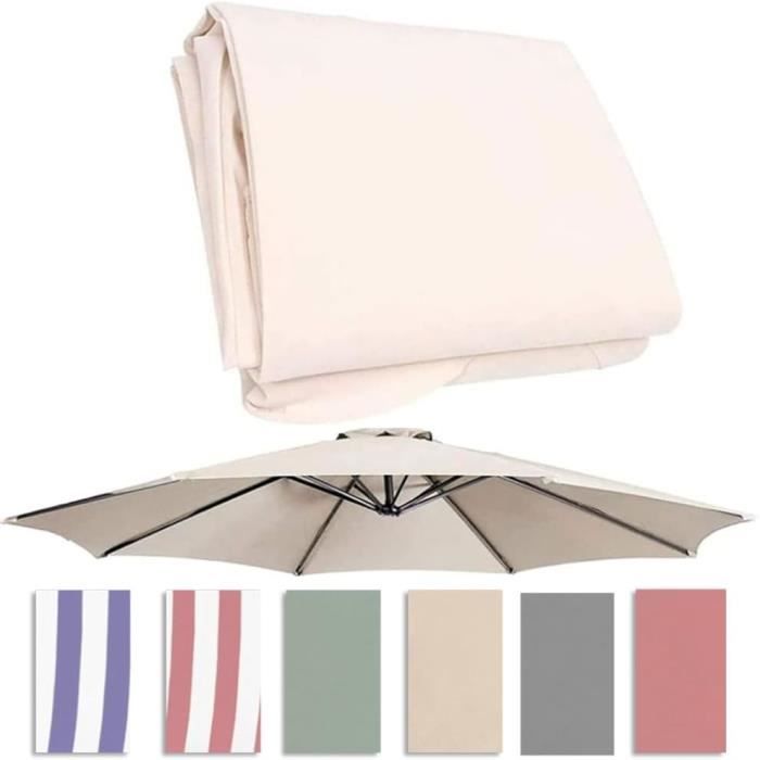 Toile De Parasol Deporté 8 Baleines Housse De Rechange Pour Parasol De ...