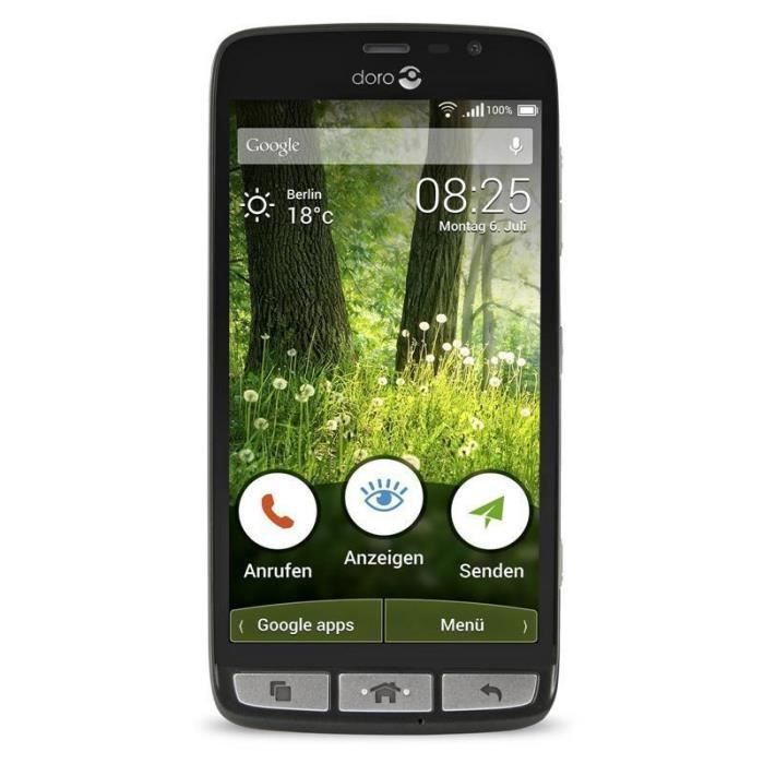 DORO Liberto 825 Noir 8Go Android Seniors Smartphone 8Go Très bon état ...