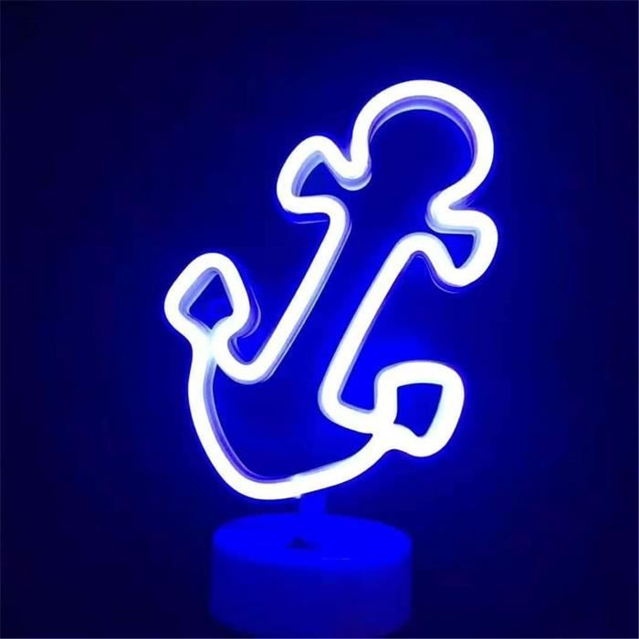Veilleuse Led Néon Avec Support Pour Fête - Accessoires De Décoration ...