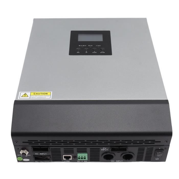 Fdit onduleur hybride Onduleur solaire chargeur PV 3KVA 2400W PWM contrôleur d'onduleur solaire ...