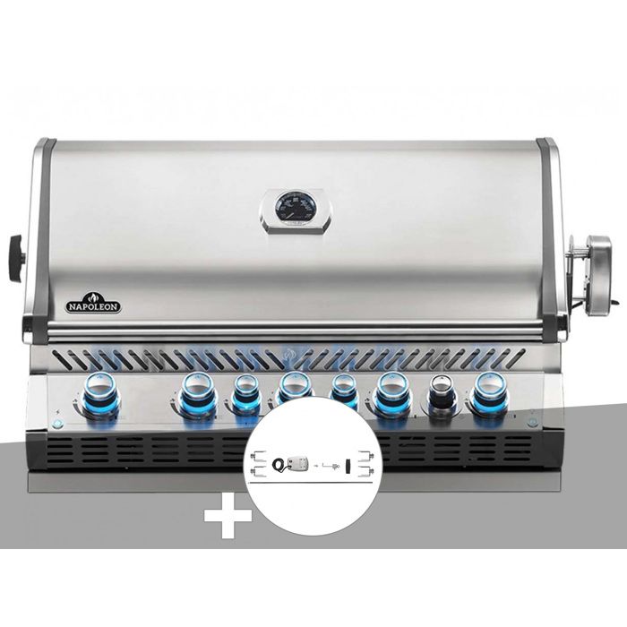 Barbecue à gaz encastrable - NAPOLEON - Prestige Pro 665 - Inox ...