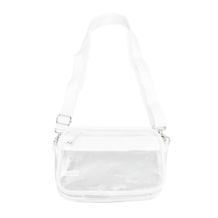 Sac à bandoulière - OMABETA - Transparent PVC - Étanche - Sangle ...