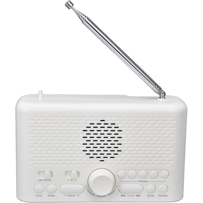 Radio-réveil, Haut-Parleur Bluetooth Vintage Portable avec Affichage à ...