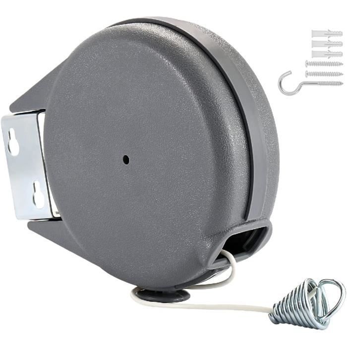 Corde à Linge Rétractable 15 Mètres,Doweiss Corde à Linge Extensible à ...