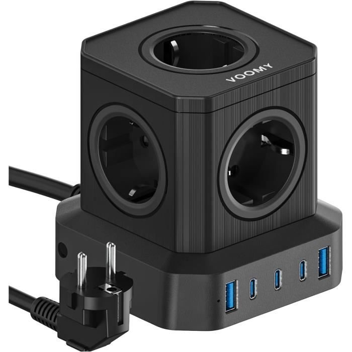 Prise USB sectorielle Multi-Cube 65 W, chargeur USB polyvalent 10 en 1 ...