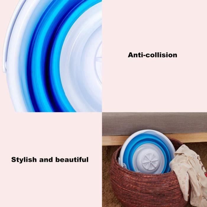 AK13771-mini laveuse à turbine à ultrasons seau pliable type usb ...