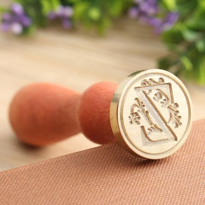 26 Lettre Classique A-Z Alphabet Sceau Cachet Bougie Bâton Tampon ...