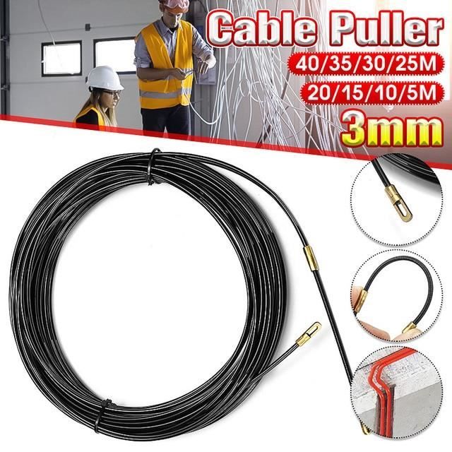 ACCESSOIRES POUR CABLE,40m--Extracteur de câble de 3mm 5-10-15-20-25-30 ...