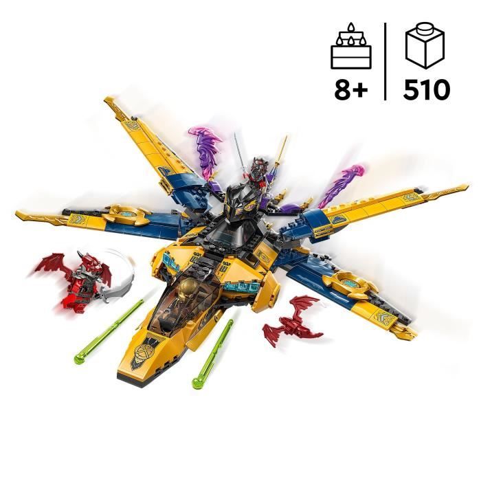LEGO NINJAGO 71833 Le super avion tempête de Ras et Arin - Jeu de ...